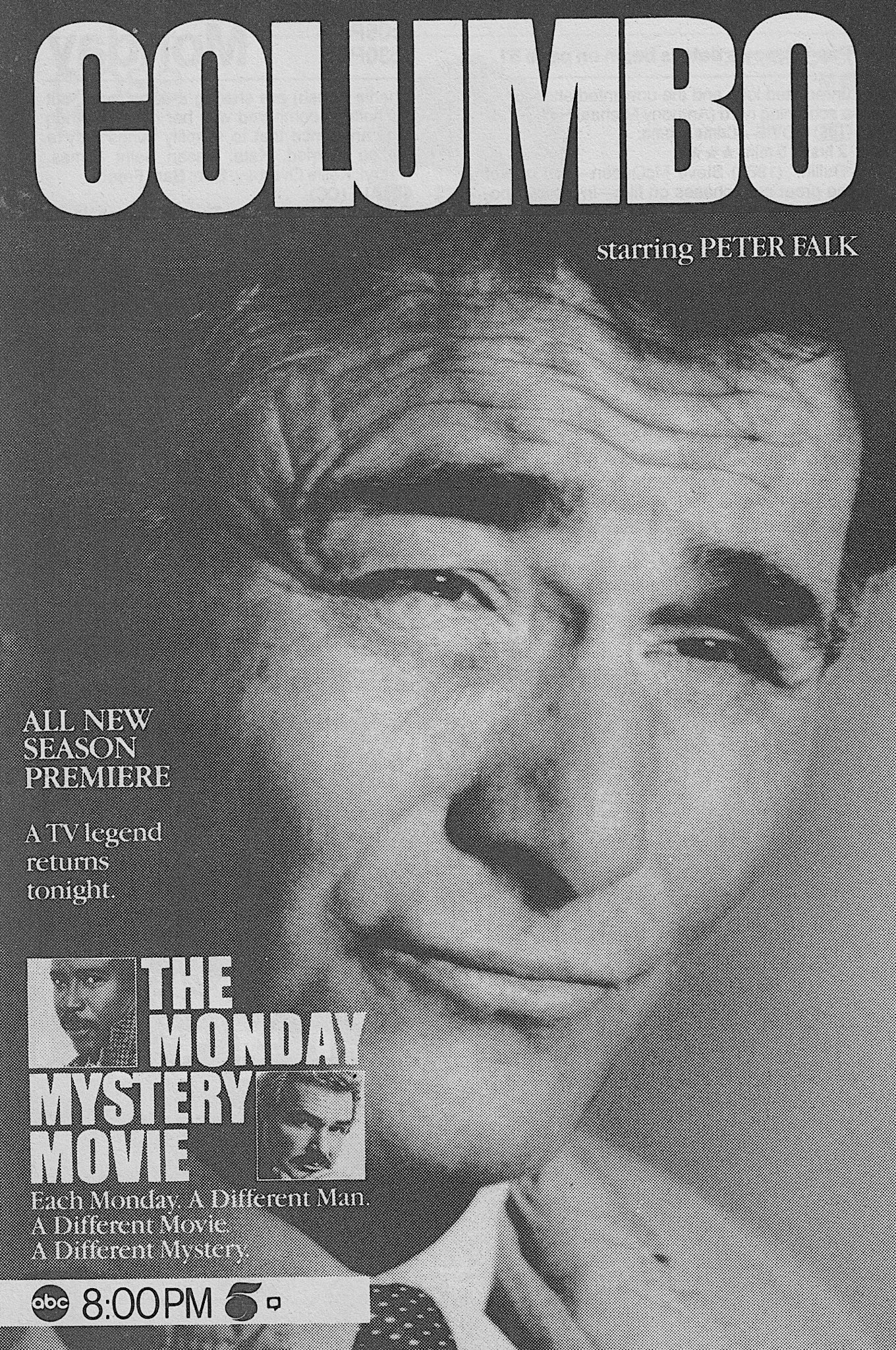 RetroNewsNow on Twitter: "📺ABC Primetime, February 6, 1989: — ‘Columbo’ Returns! https://t.co ...