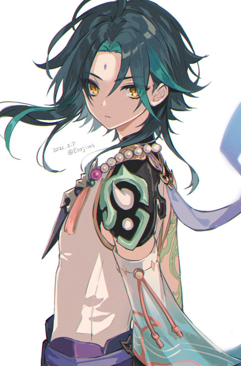 魈ショウ原神 「魈くんは無事お迎えできました🙏 海灯祭楽しみ~ 原神 」雨壱絵穹のイラスト