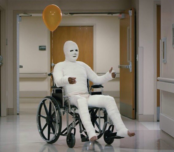 Man In Full Body Cast