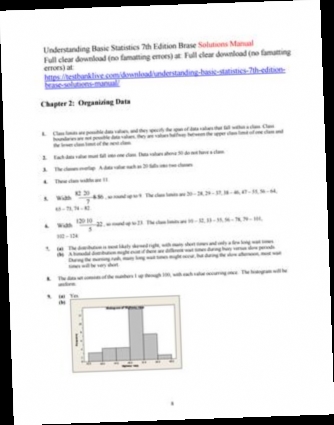 understanding basic statistics 7th edition pdf download / Twitter