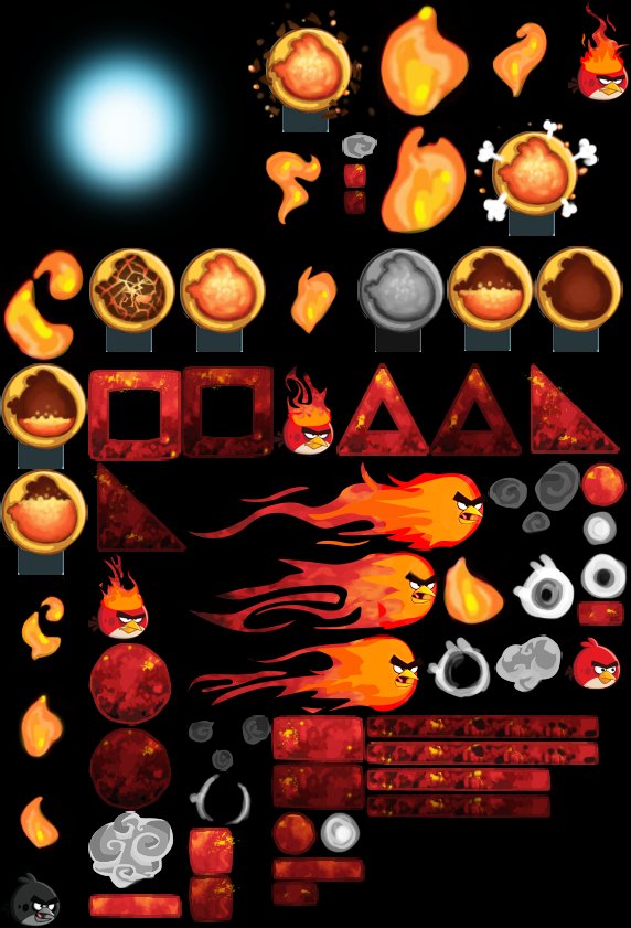 Angry Birds Orange Bird Sprites