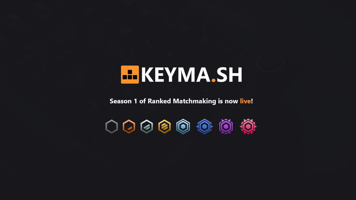 Ranked Matchmaking & Merch is now live! : r/keymash