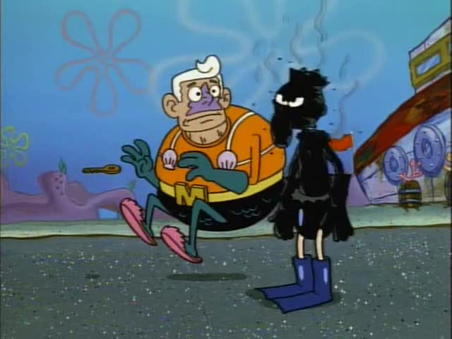 Barnacle Boy And Mermaid Man Car