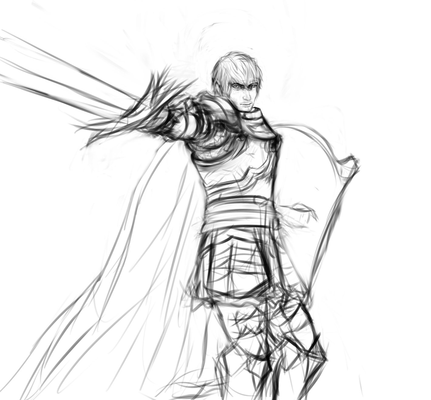 Paladin Drawing New Champion Idea: Arona, The Starfire Paladin