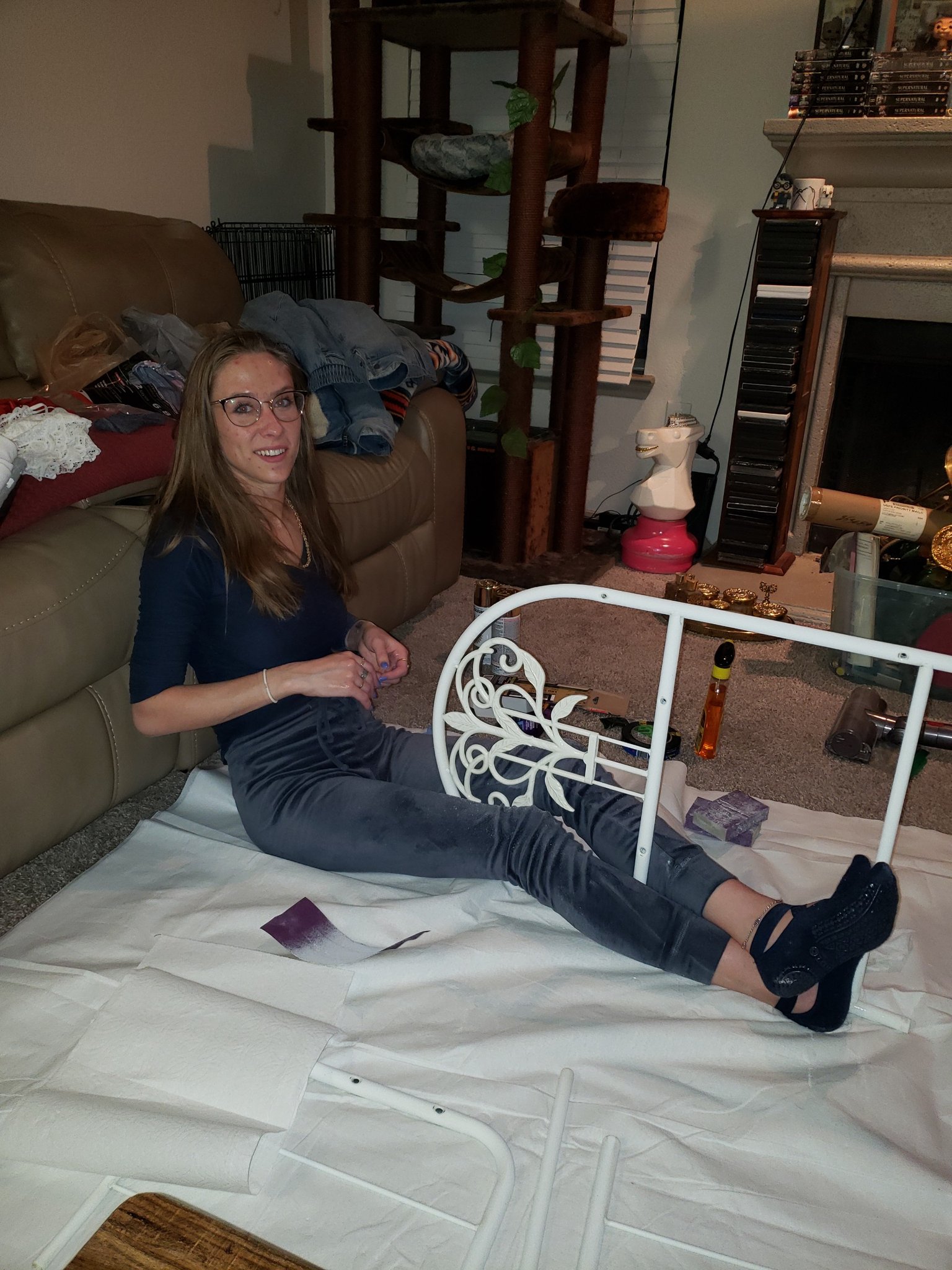 TW Pornstars - 1 pic. Evangeline Darling. Twitter. Bout to start spray painting these mofos. 5: ...