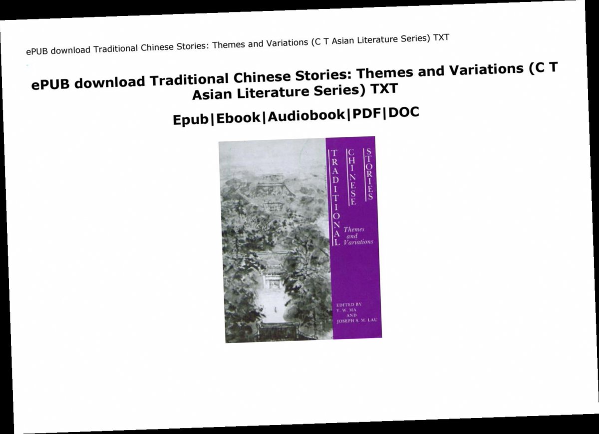 traditional chinese stories themes and variations pdf download / Twitter