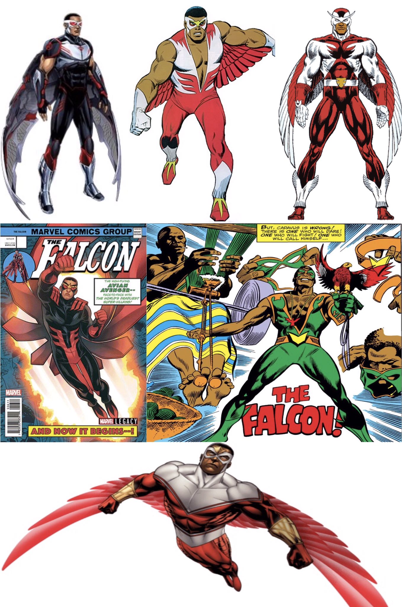 Falcon Avengers Assemble New Suit Sam Wilson (Marvel Cinematic