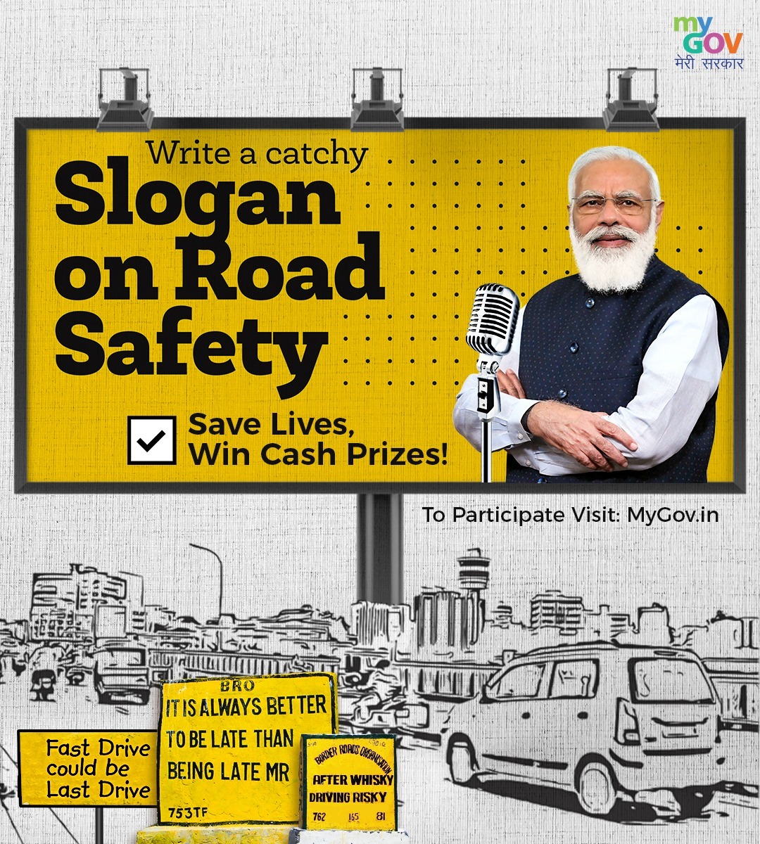 Road Safety Slogans And Posters