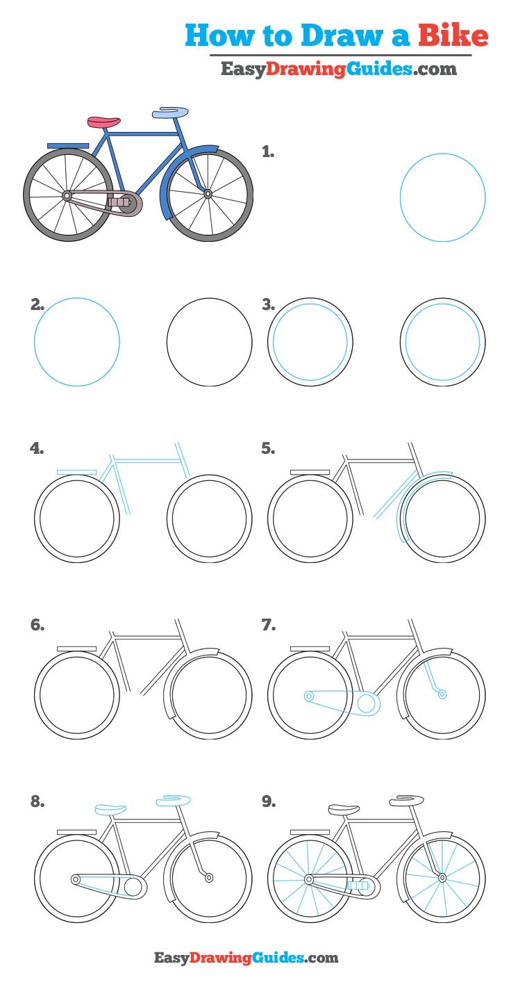 Easy Bike Drawings