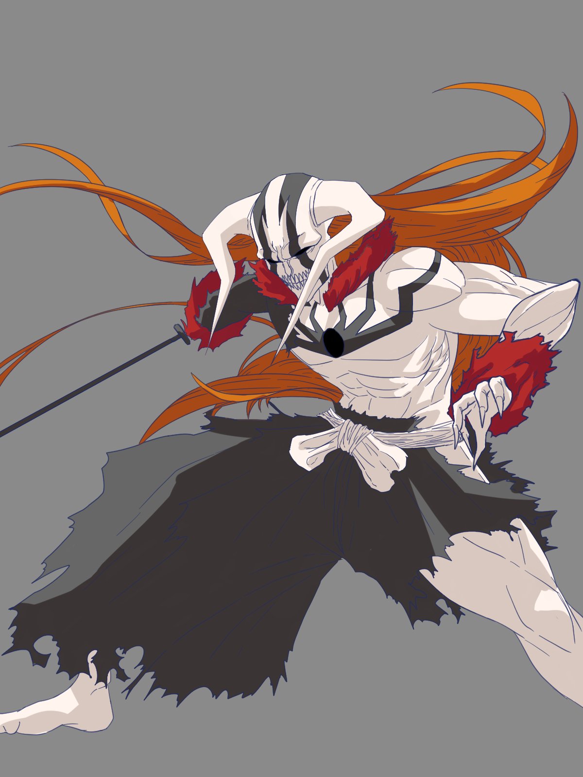 Bleach Ichigo Bankai Drawing