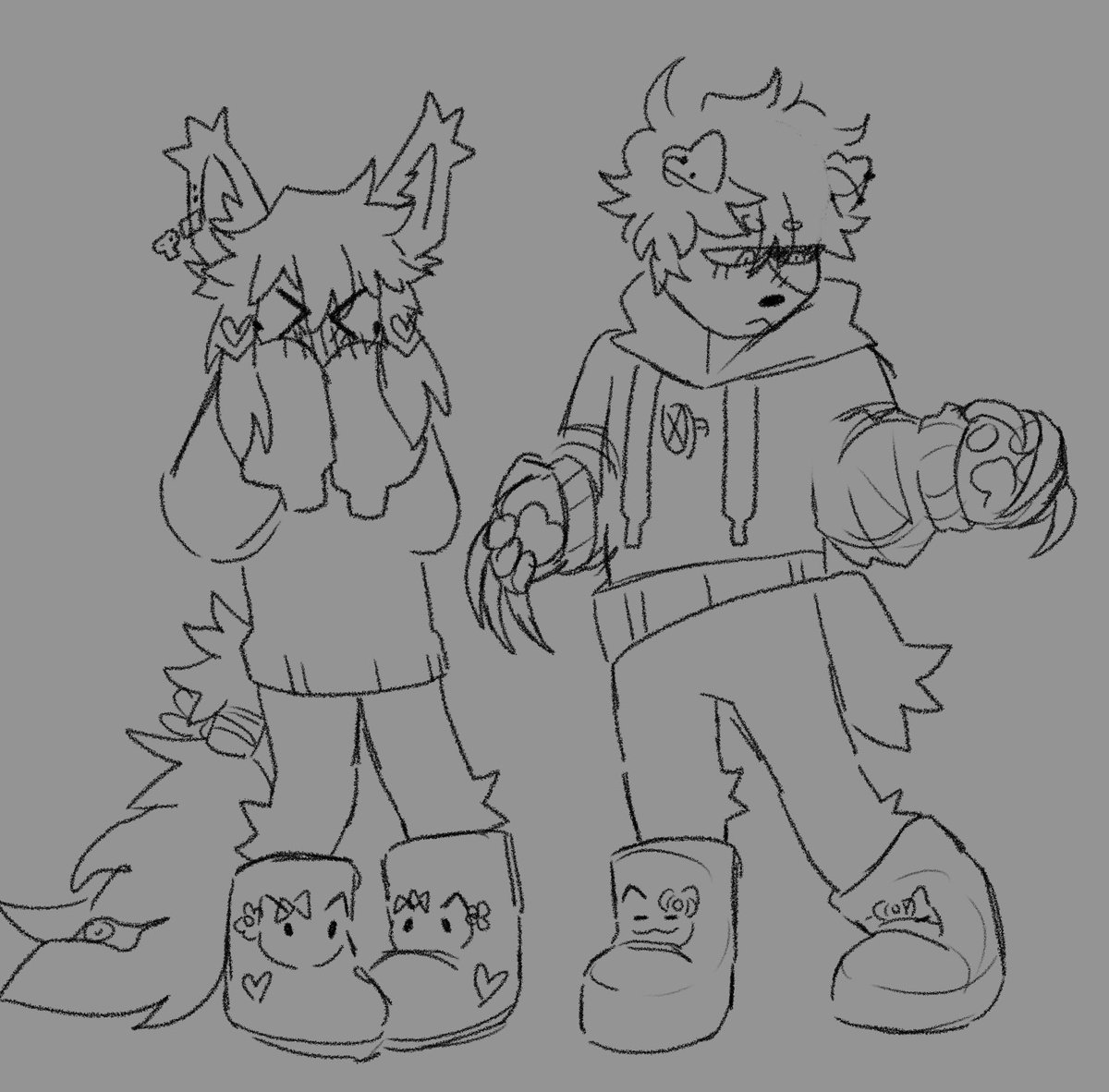 oc, ok to rt!] doodle i didnt wanna go further with. someti」READ PINNEDの漫画