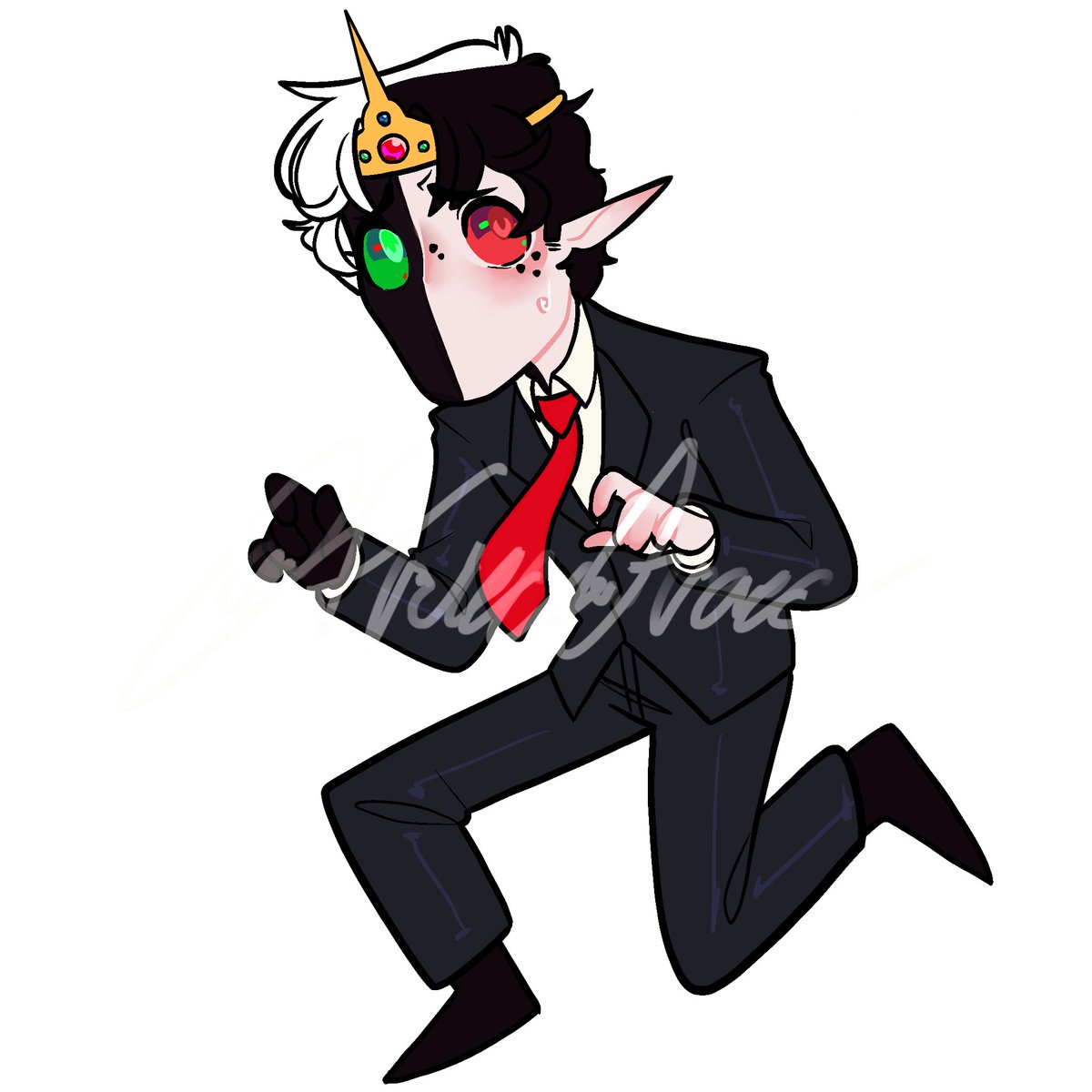 「Hello, #bootwt!! My head is empty #ranbo」|ANDY!!! is trying his bestのイラスト