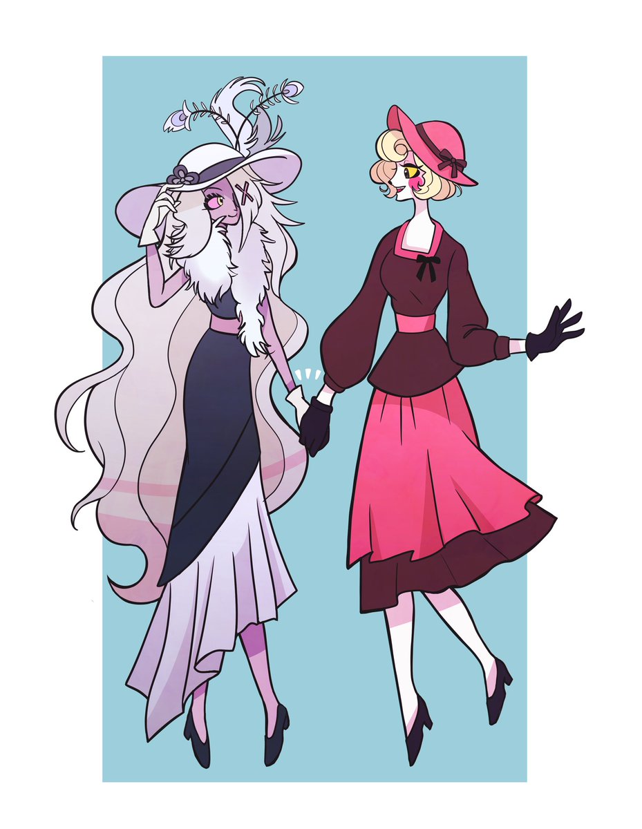 「マシュマロでハズビンホテルの話してくださった方いたので!別垢でこんなイラスト描い」|𝕞𝕠𝕔𝕠(もこ)🌹5/3TM(原稿6/18)のイラスト