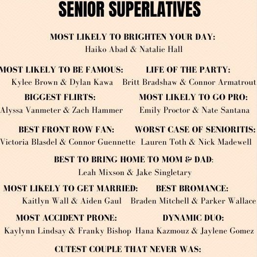 Senior Superlatives