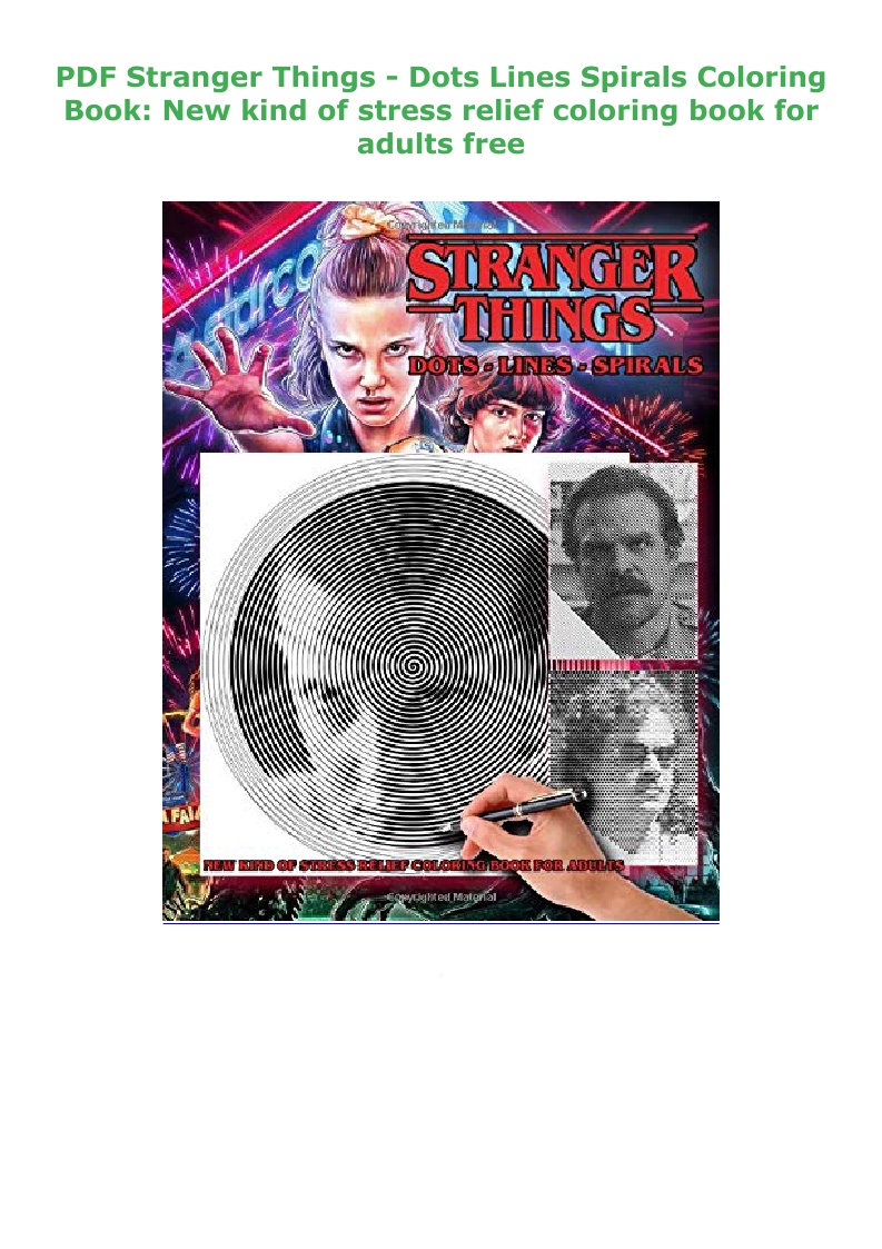 PDF Stranger Things - Dots Lines Spirals Coloring Book: / Twitter