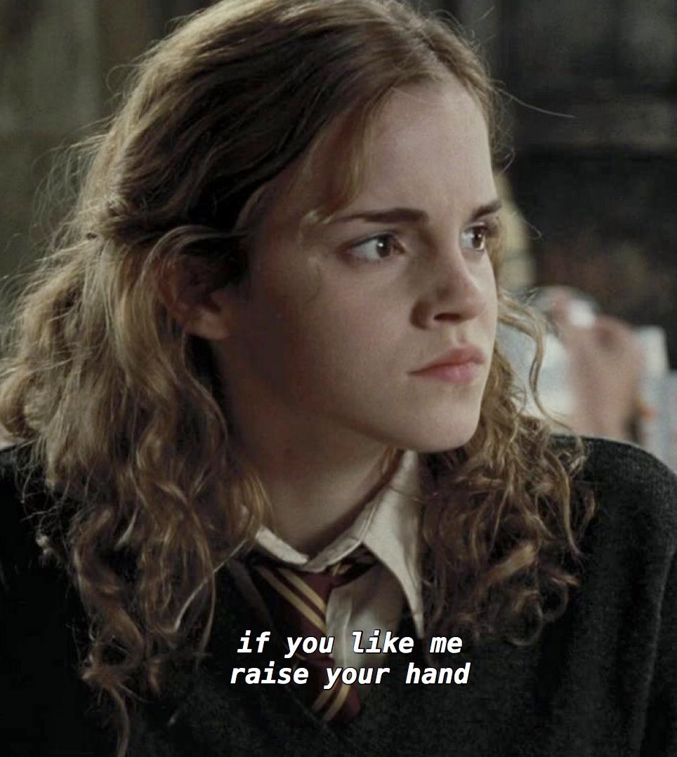 Hermione Raising Hand