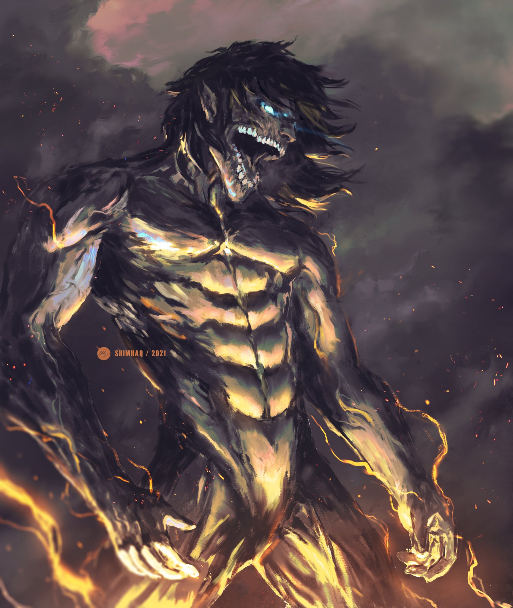 Attack On Titan Wallpaper Eren Titan Form