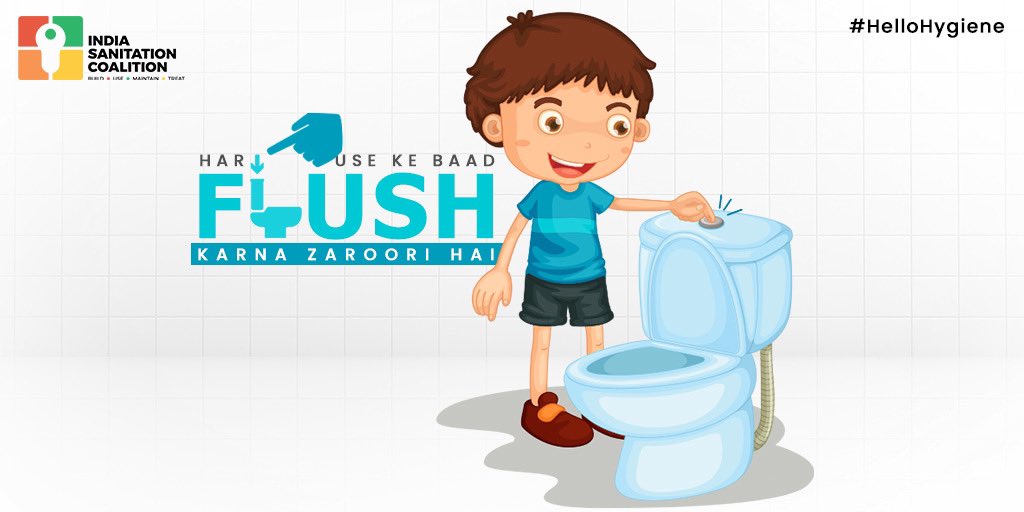 Flush Toilet Cartoon