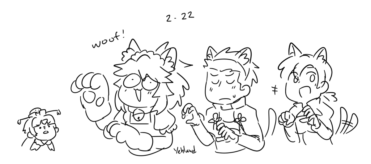 「finally the monke doodles that I promised last month! thank 」Yeellowの漫画