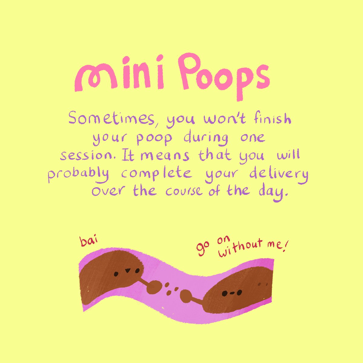 「I made a comic about mini poops a small 」|Celine Chooのイラスト