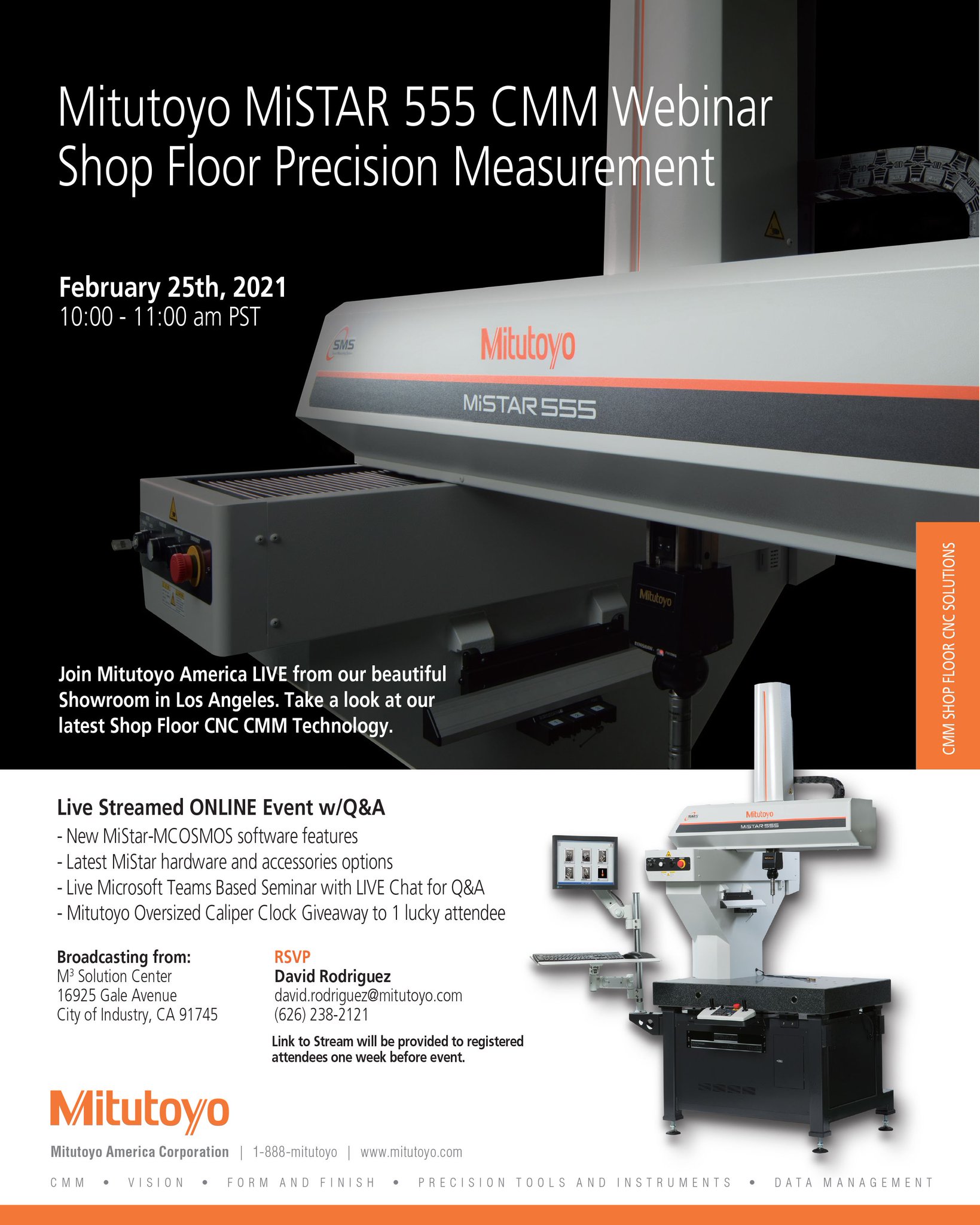Mitutoyo America on Twitter: "It’s not too late to join our LIVE event “Mitutoyo MiSTAR 555 CMM ...