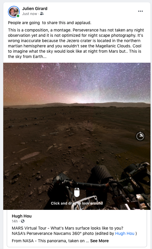 Mars Surface At Night