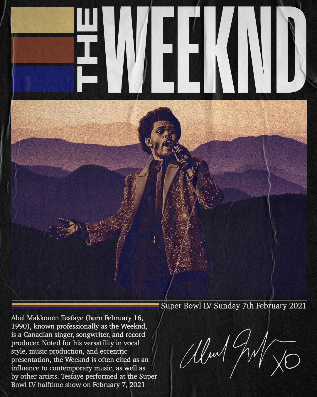 The Weeknd Concert Poster