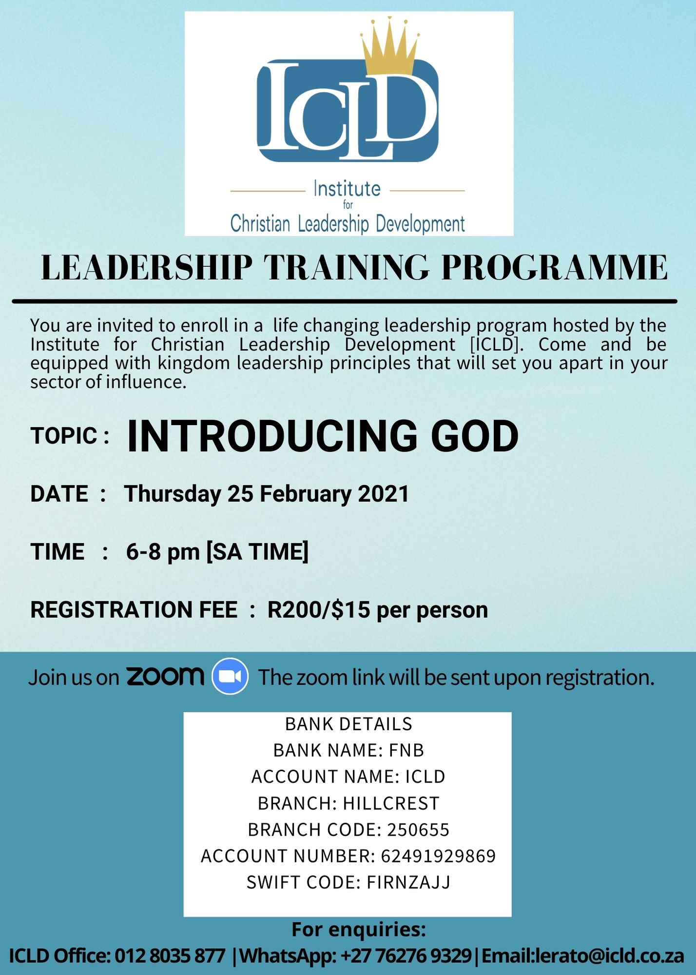 Christian Leadership Training