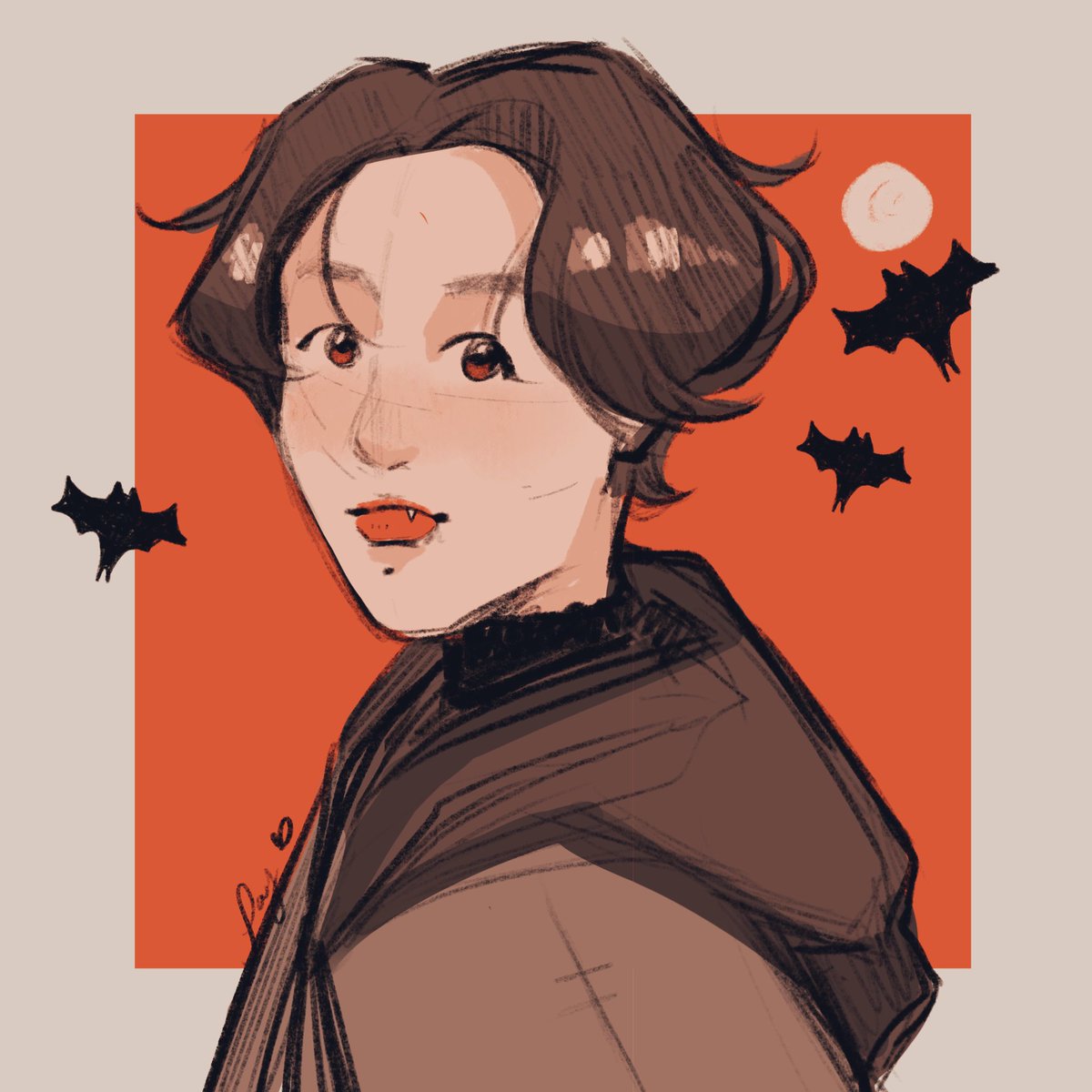 「Sketched up this lil vamp Koo quickly be」|Tay 🍓のイラスト