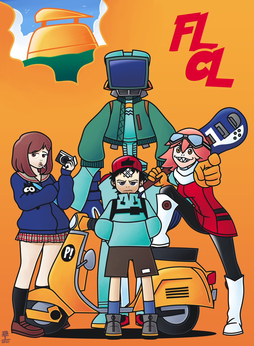 「Fooly Fooly Cooly Fooly. 」|Some Donkusのイラスト