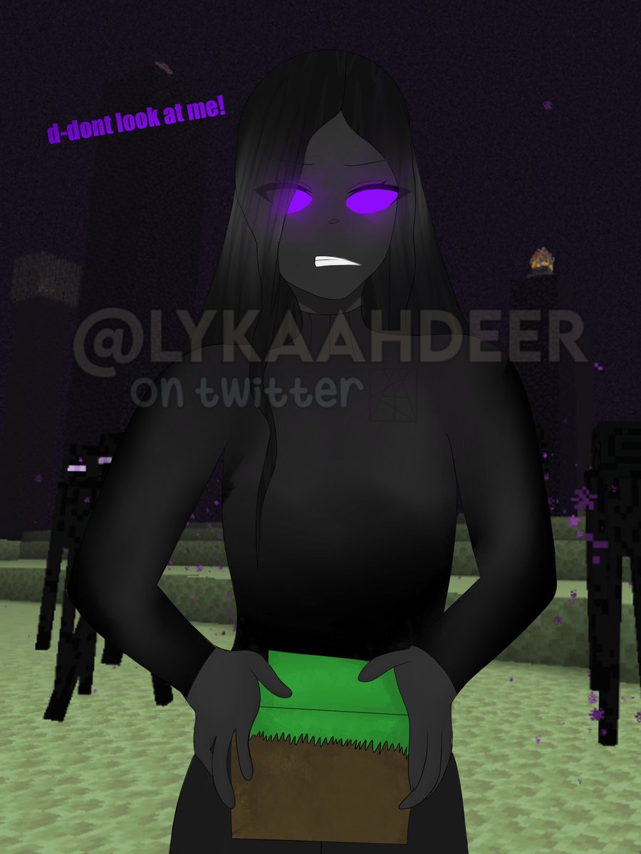 Minecraft Enderman Girl Drawing