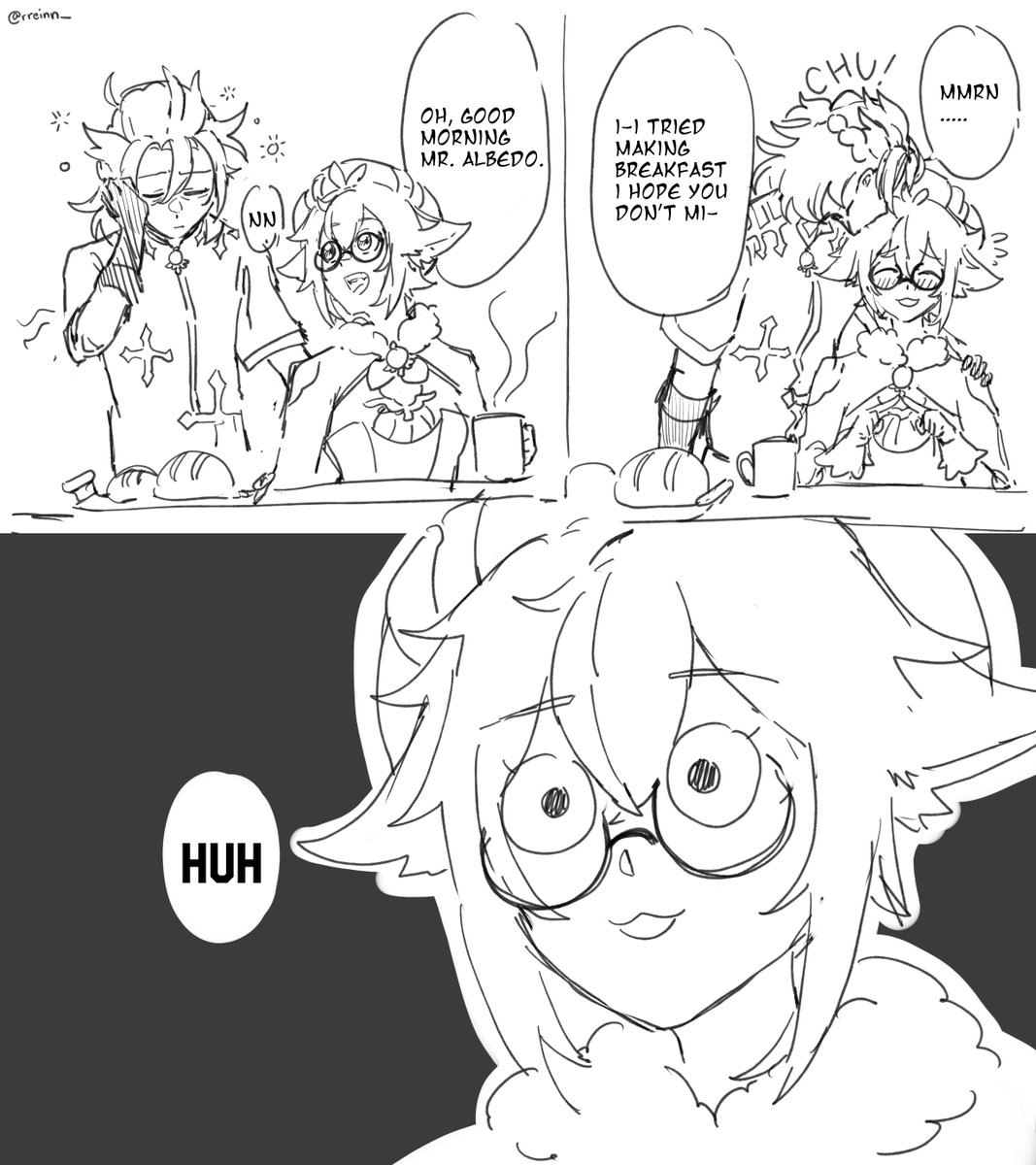 「oh i forgot to post it here actually, #childe and #zhongli i」Rein💧 ...