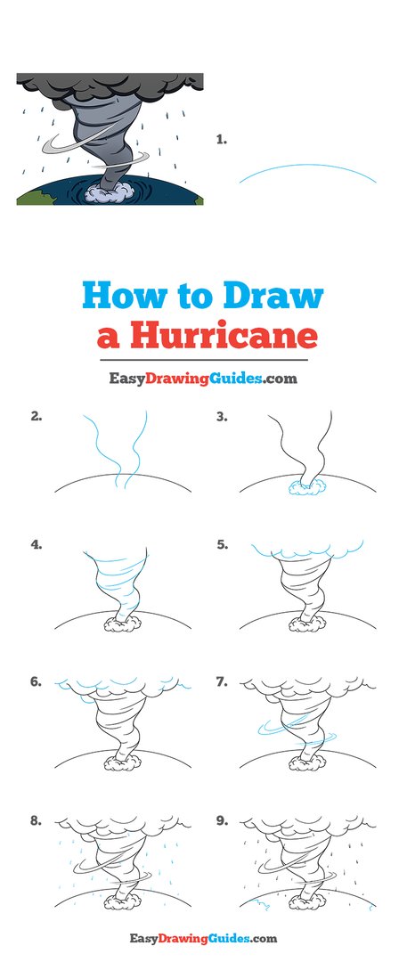 How To Draw A Hurricane