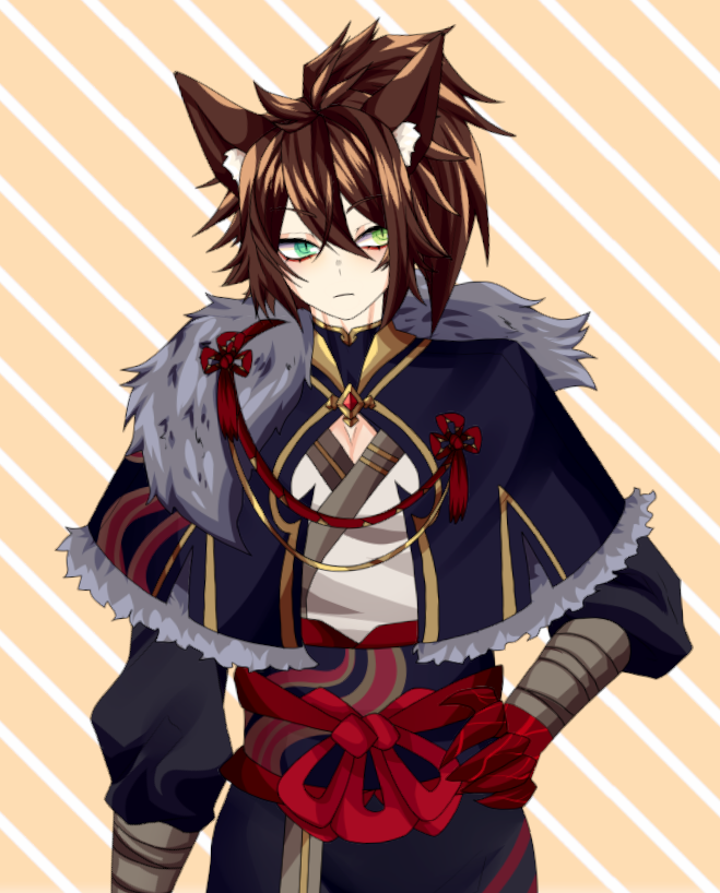 Anime Neko Warrior Male