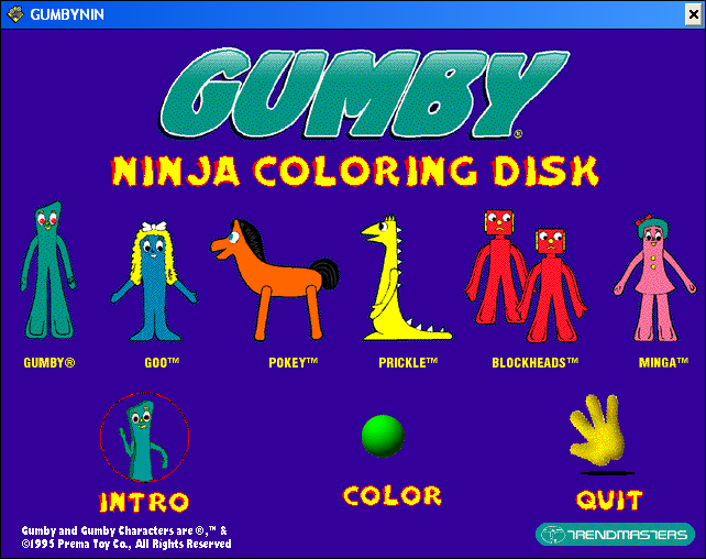 Gumby And Pokey Coloring Pages