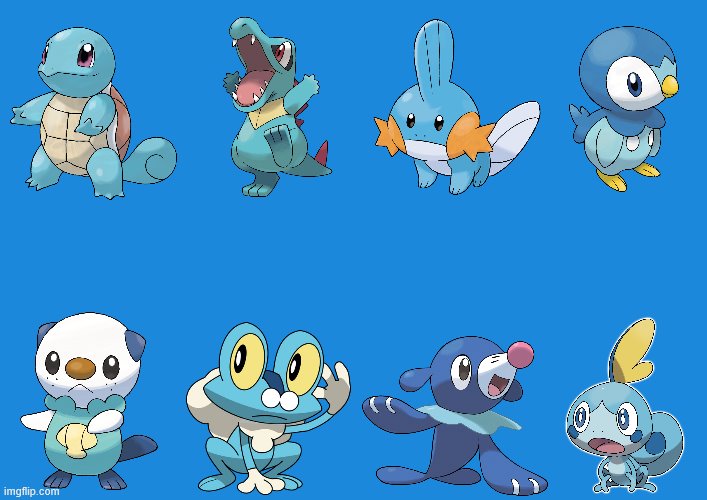 Pokemon Names Water