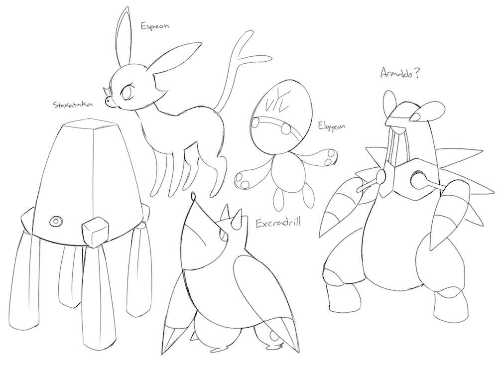 「Had a VERY FUN session of Blind Pokemon Drawing, where we de ...