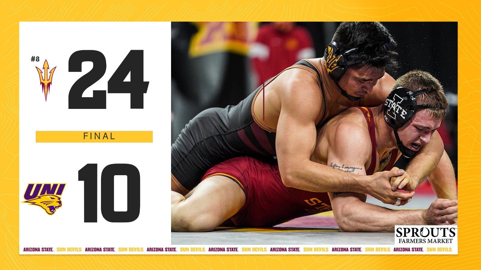 Sun Devil Wrestling on Twitter: "‼️#8 Sun Devils go UNDEFEATED on Valentine’s Day‼️💛 With wins ...