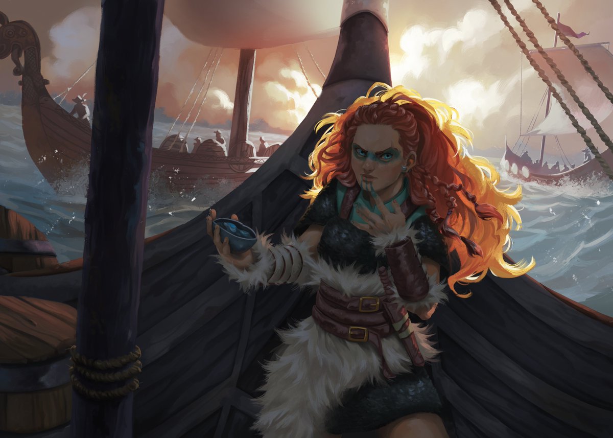 Redhead Viking Art