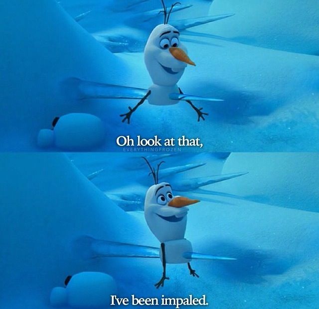 Frozen Memes Olaf Impaled