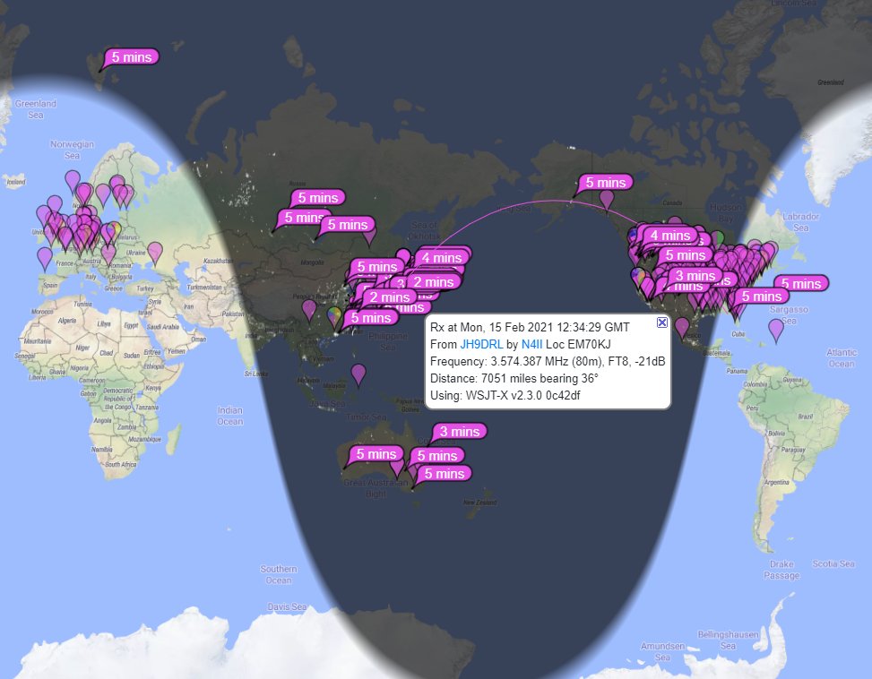 pakira on Twitter: "本日の初QSO N4II局 80F初FLかな…