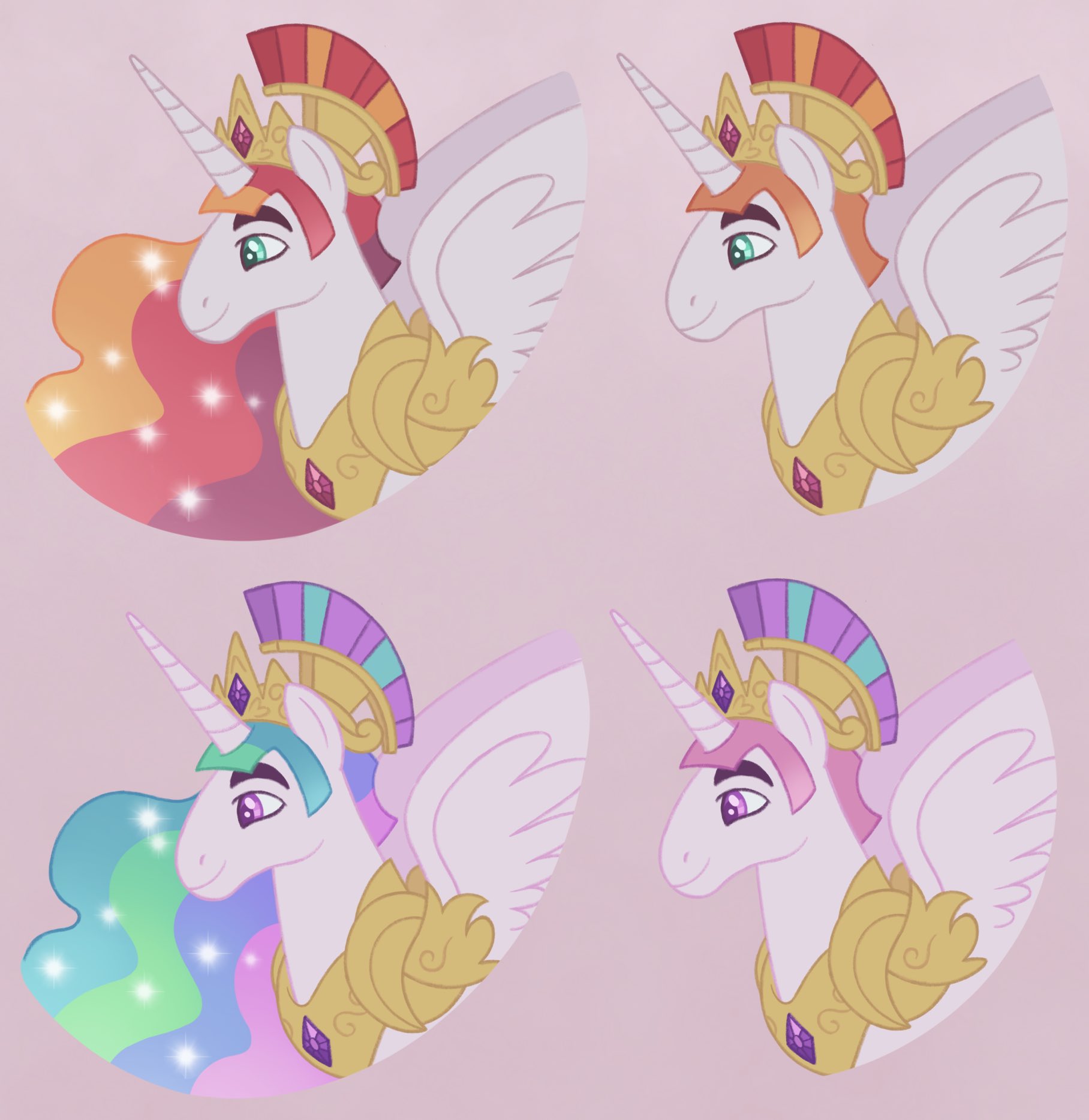 Princesa Celestia E Principe Solaris MLP: Harmonia é Mágica
