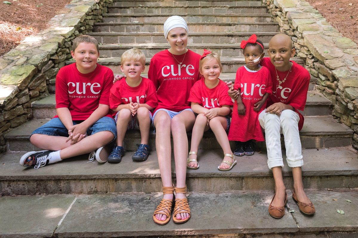 Group Of Children With Cancer