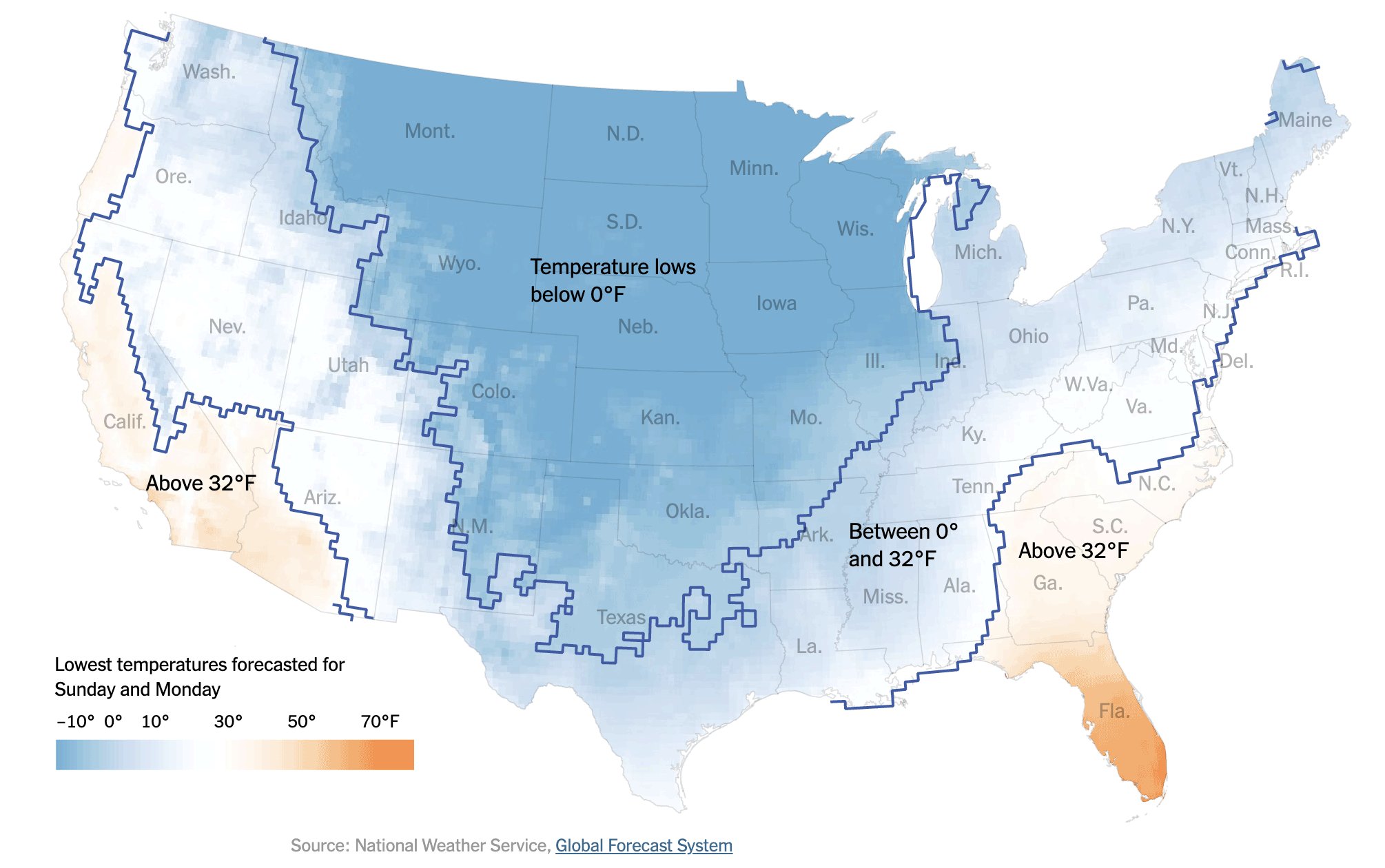 What Is Below Freezing Temperature