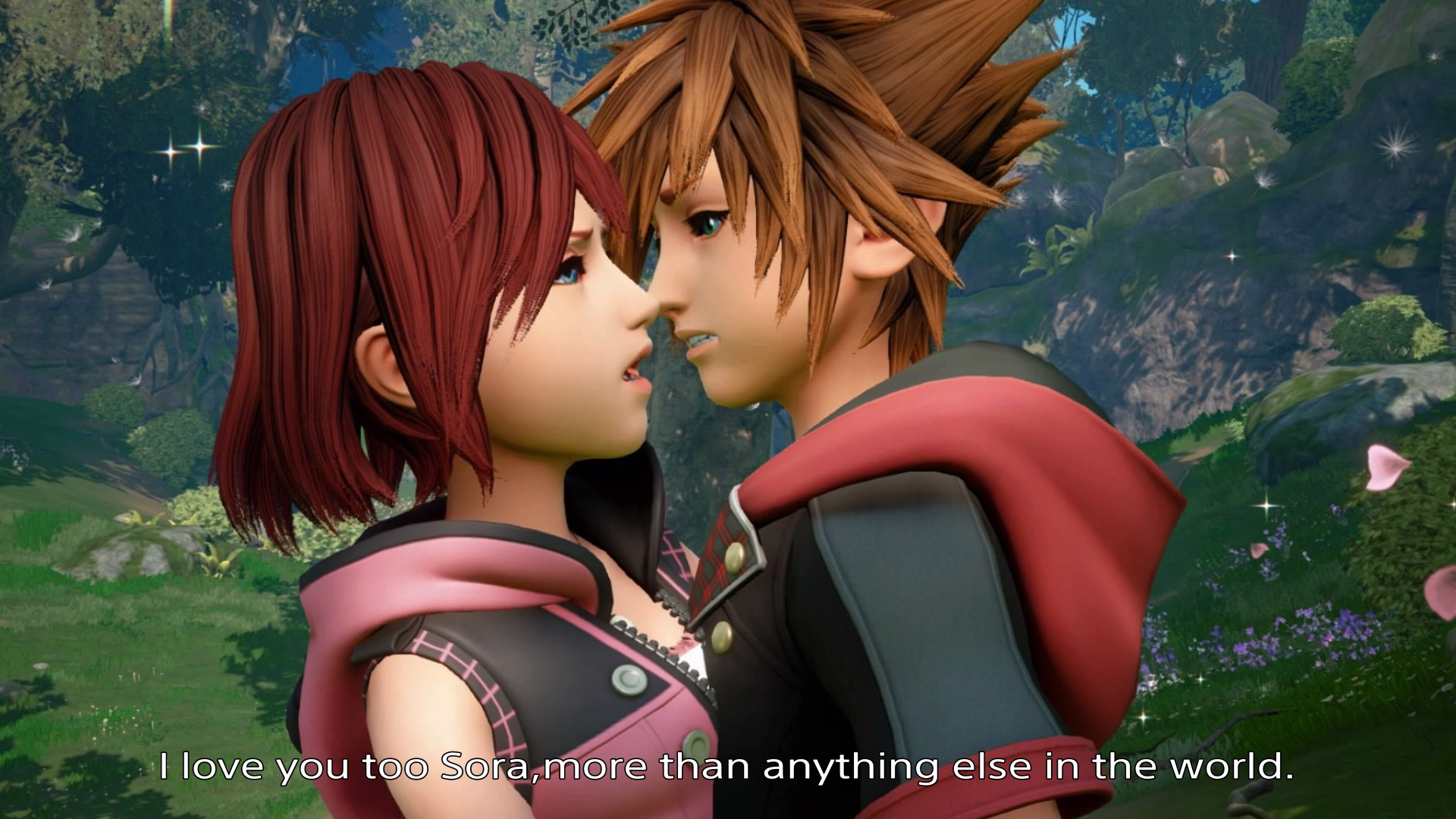 Kingdom Hearts Sora And Kairi Hug
