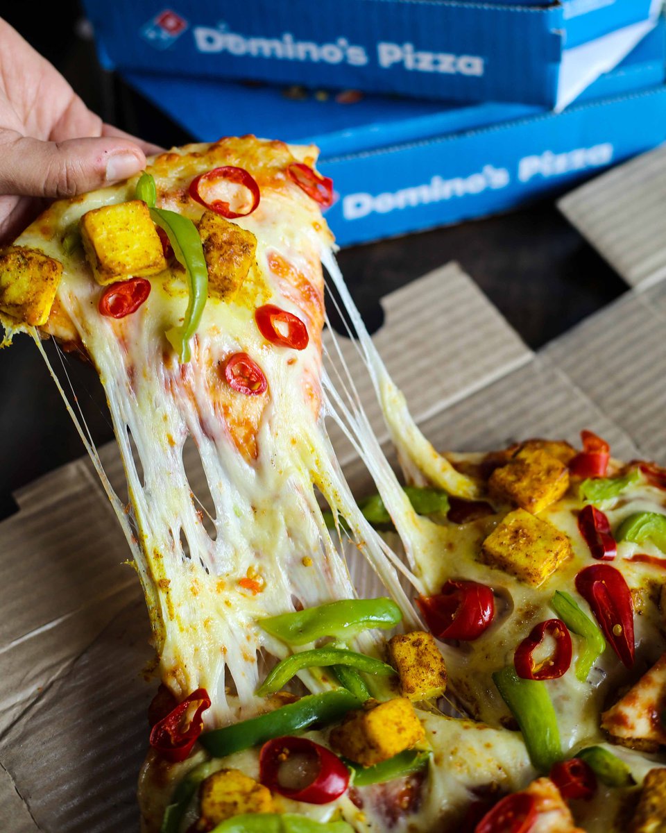 Dominos Cheese Burst Pizza Peppy Paneer