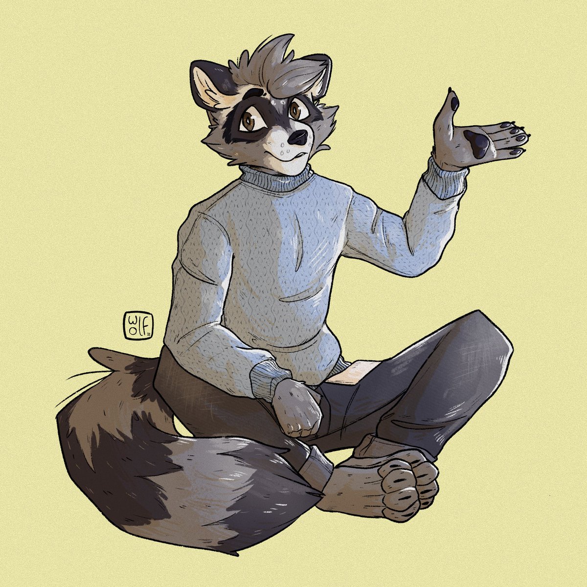 Male Raccoon Anthro