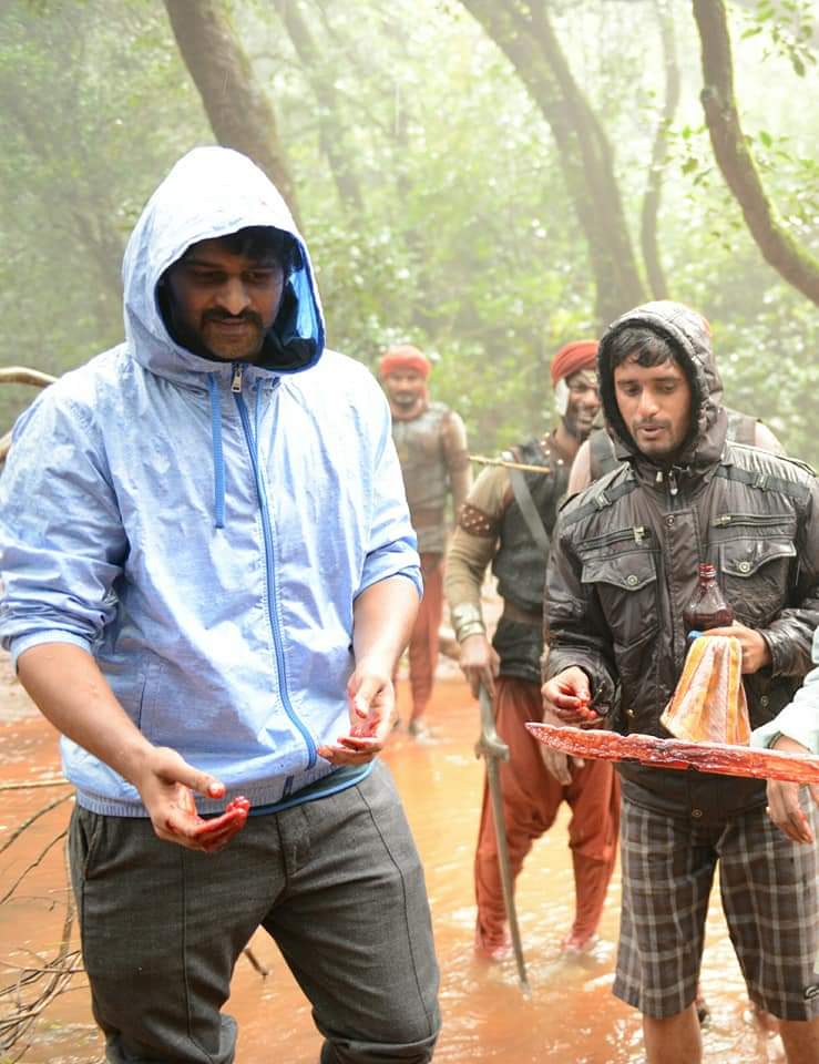 Prabhas In Bahubali Shooting