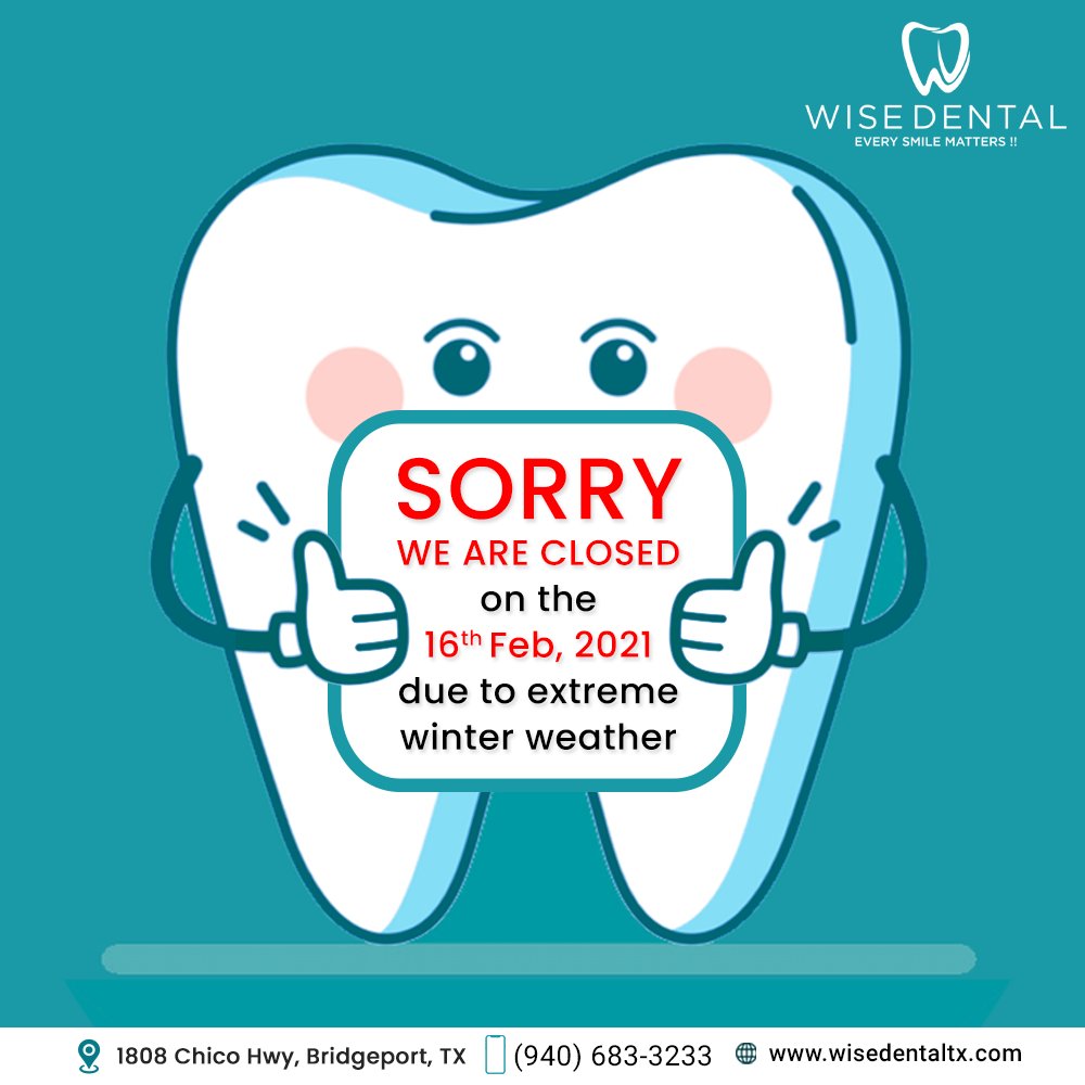 Office Closed Sign Due To Weather