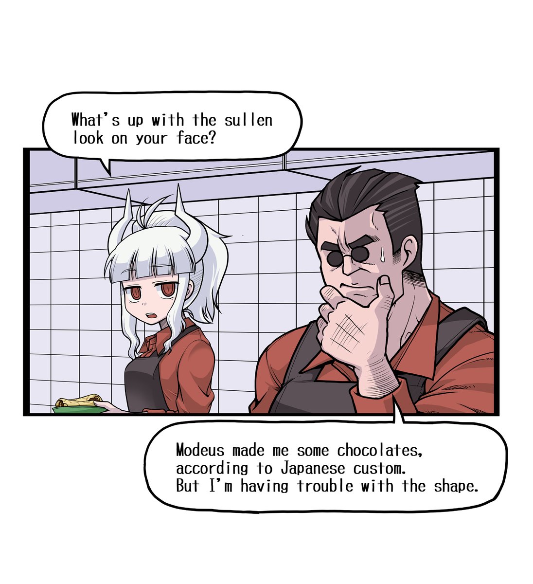 helltaker「The original story is Gintama. My Englis」|ハチの漫画